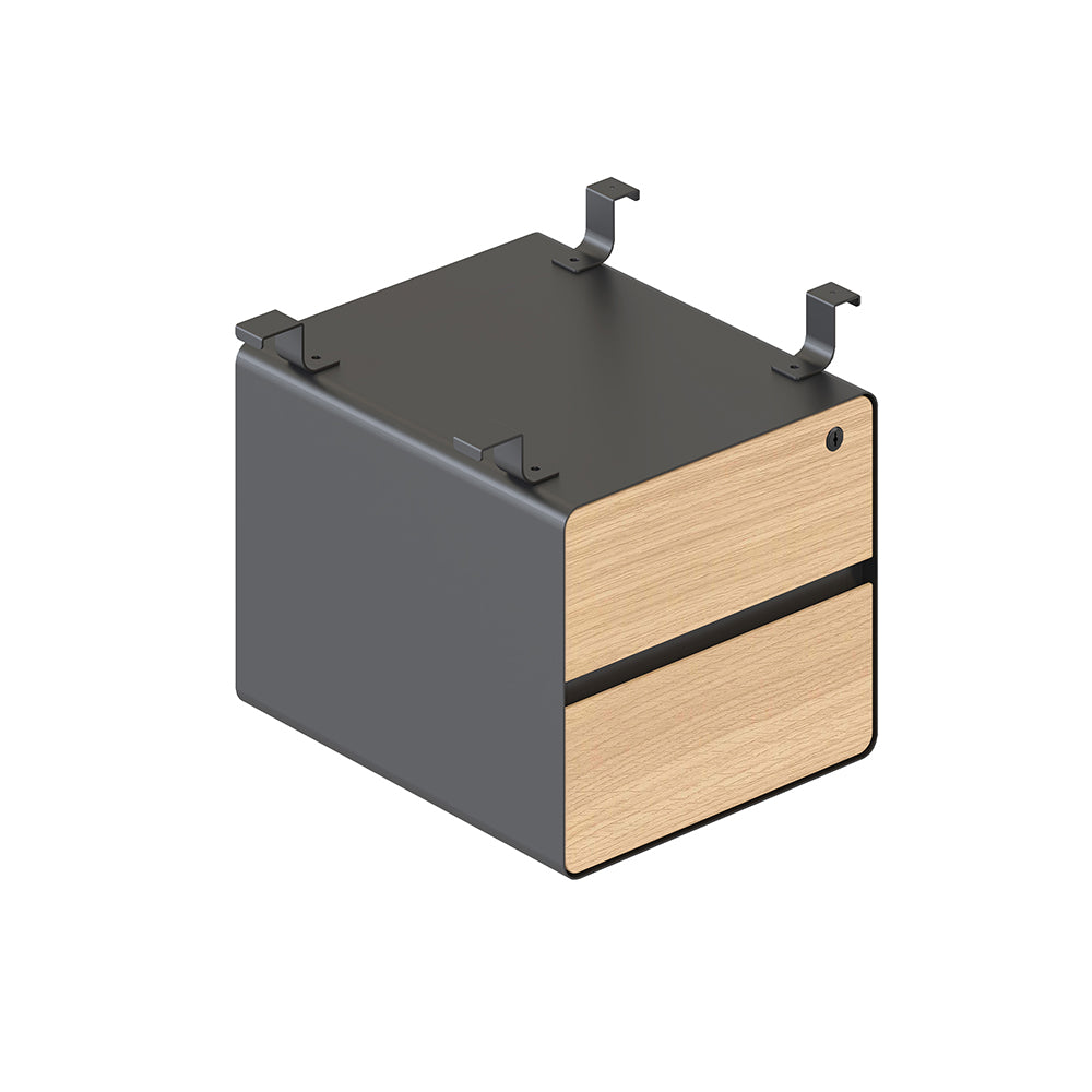 Deluxe Infinity 2 drawer hanging pedestal – Mack's Office Furniture