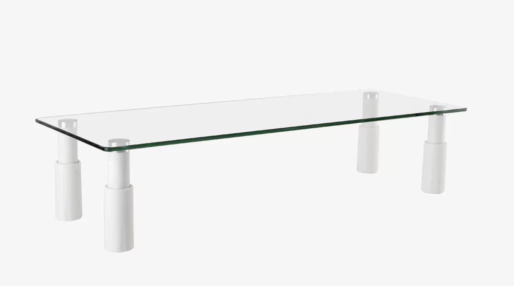 Glass Monitor Riser - Rectangular – Mack's Office Furniture